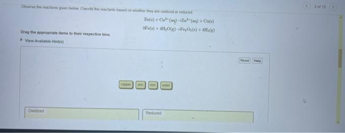 Solved Pa(s)+Ca2+(aq)−Zm2+(ag)+Cu4( s)HPe(s)+4H2O(s)−Fe2O2( | Chegg.com