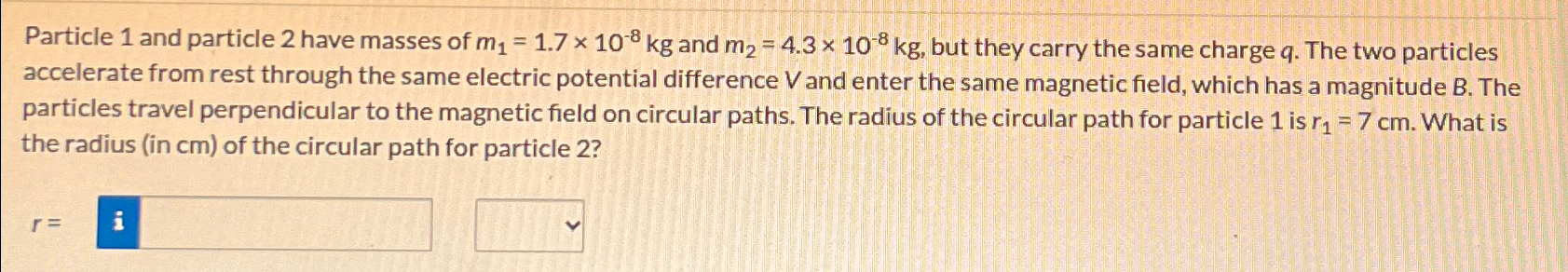 Solved Particle 1 ﻿and particle 2 ﻿have masses of | Chegg.com