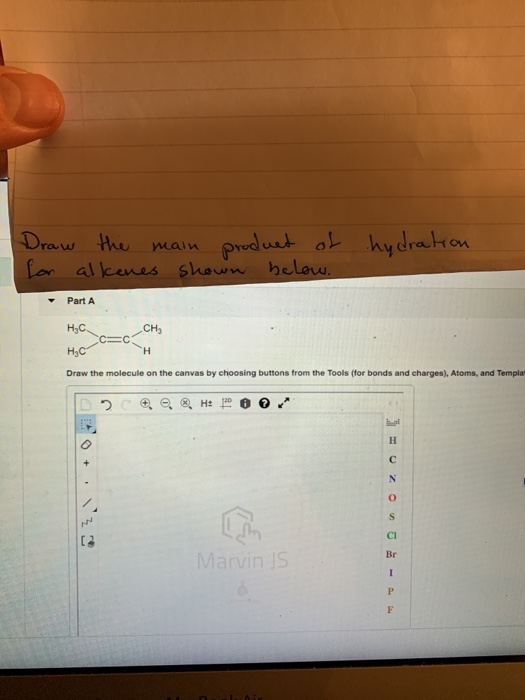 Solved hydration Draw the main product of for alkenes shown | Chegg.com