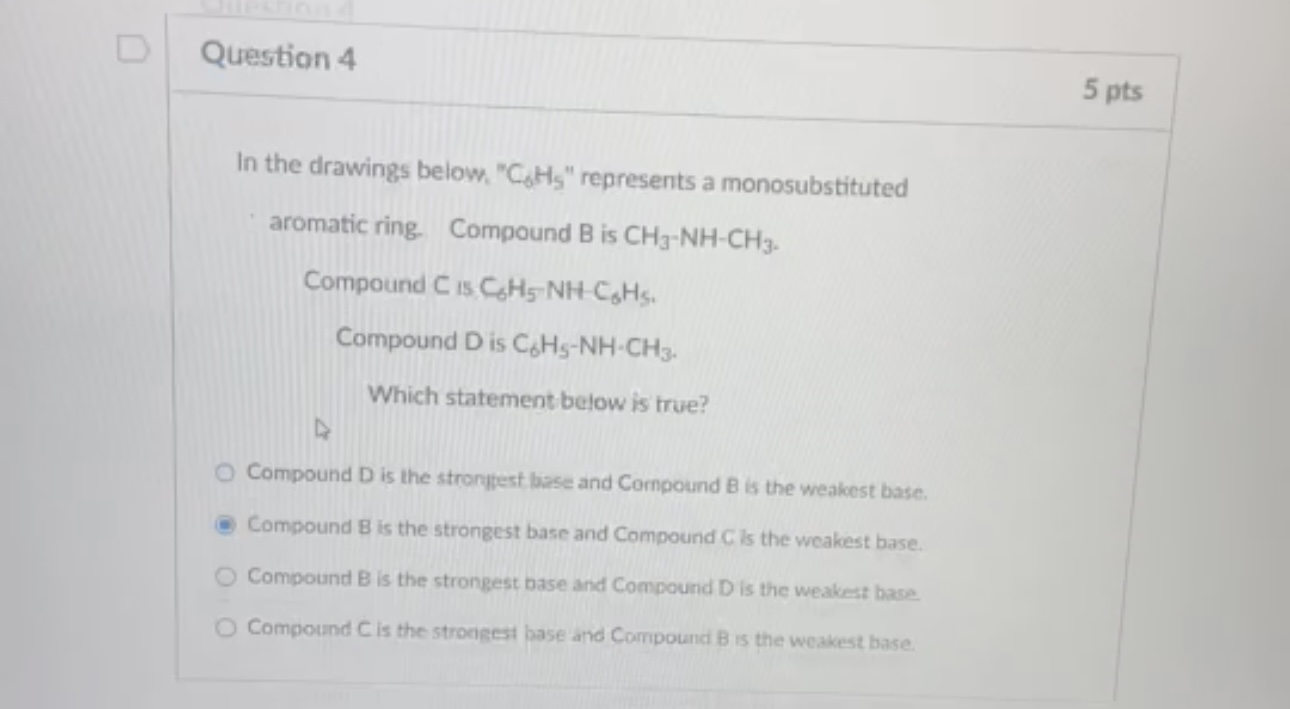 Solved Question 4In ﻿the drawings below, "C C6H5 " | Chegg.com