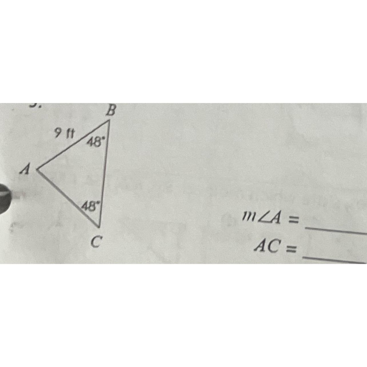 Solved m?A=AC= | Chegg.com