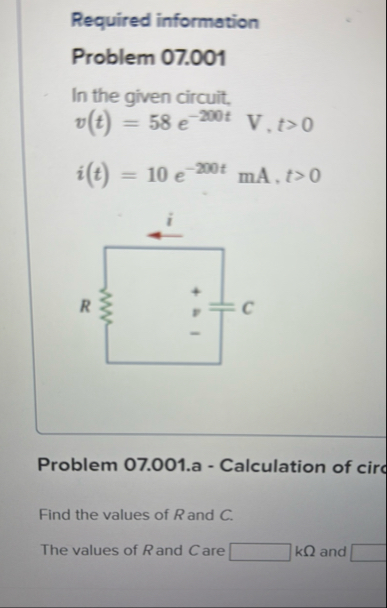 Solved Required informationProblem 07.001In the given | Chegg.com