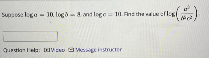 Solved The expression log(z20x18y20) can be written in the | Chegg.com