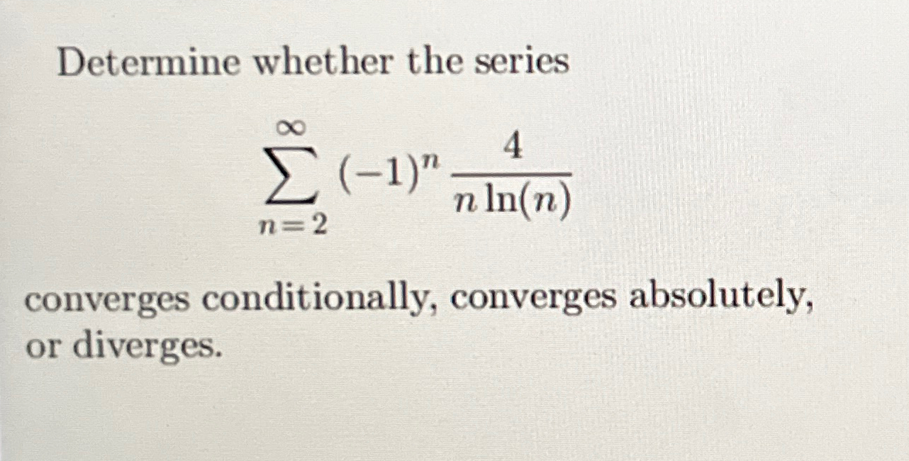 Determine whether the | Chegg.com