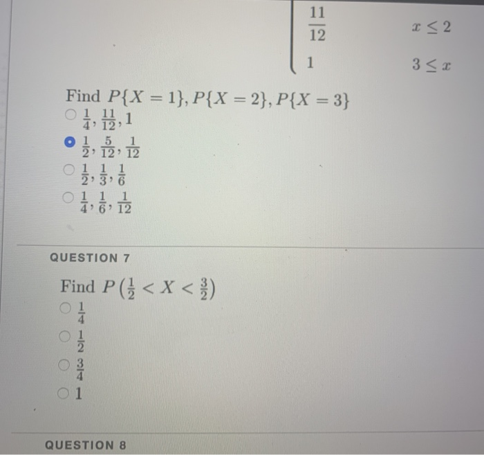 Solved Question 6 Suppose That The Cumulative Distribution