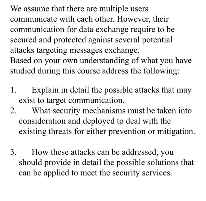 Solved Attacks:Passive – attempt to learn or make use of | Chegg.com