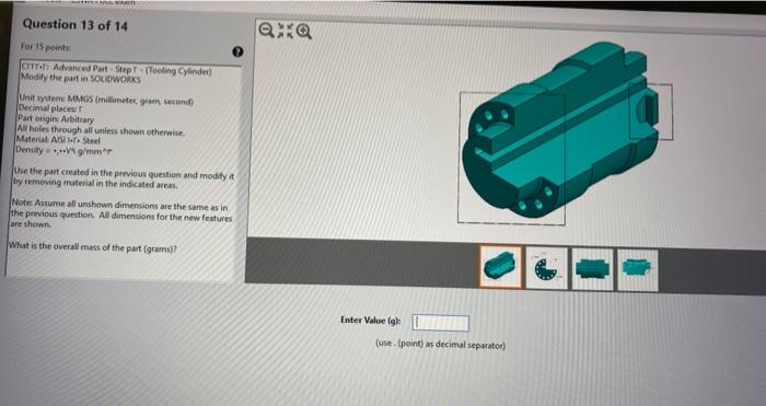 Solved Question 13 of 14 For 15 points Con Advanced Part | Chegg.com