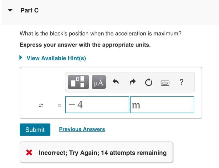 Solved A 200 g block attached to a spring with spring | Chegg.com