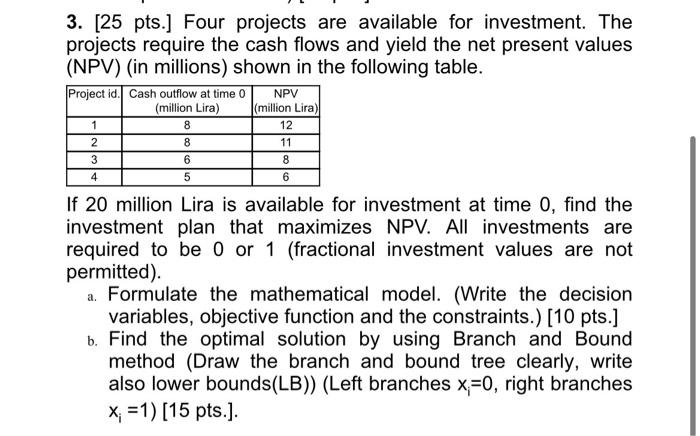 Solved 2. [25 pts.] Consider the following transportation | Chegg.com