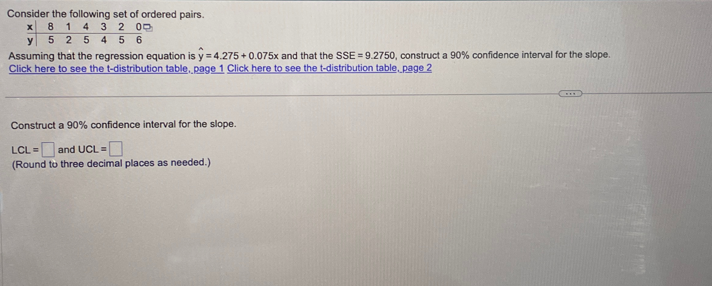 Solved Consider the following set of ordered | Chegg.com