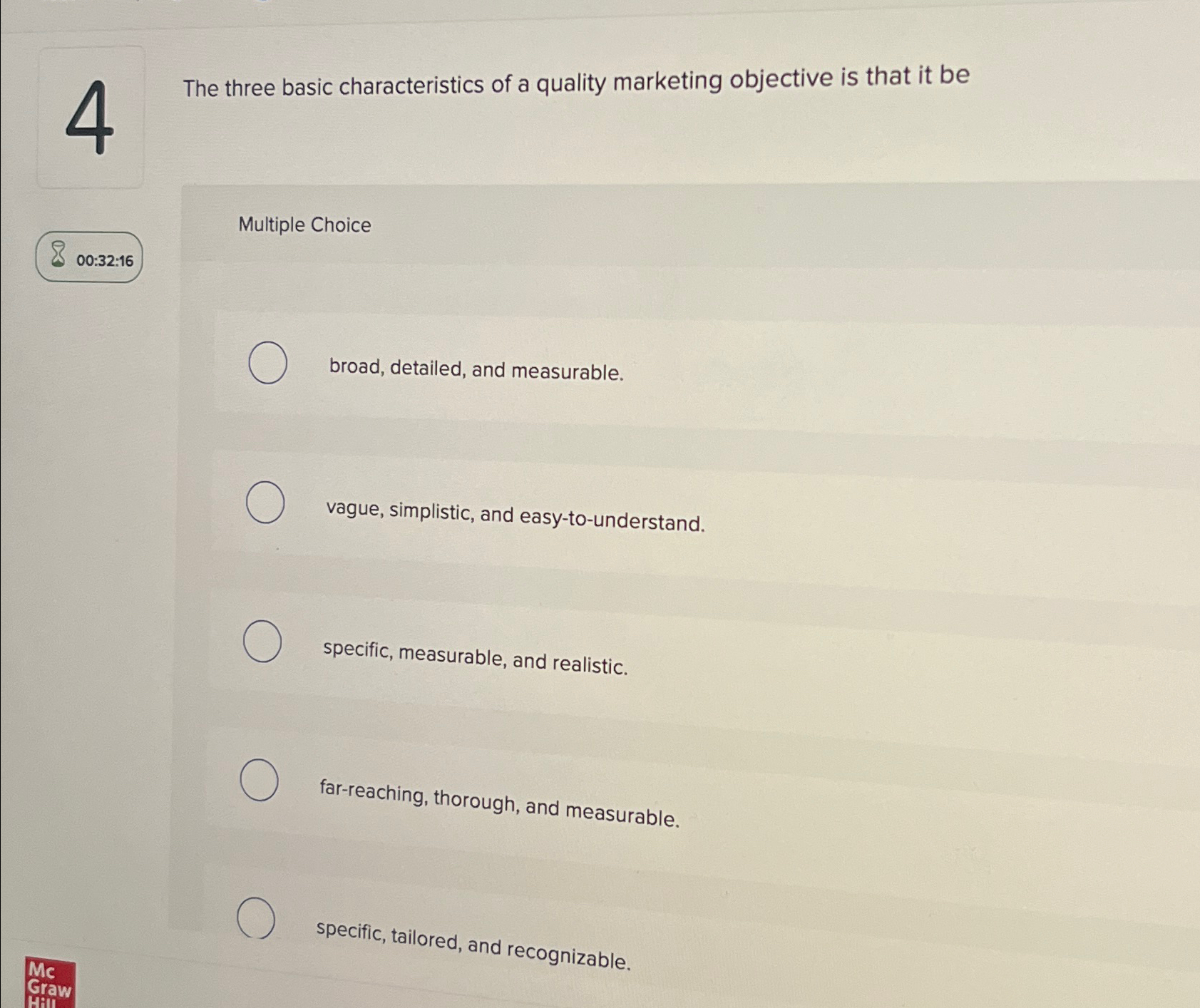 Solved 4The three basic characteristics of a quality | Chegg.com