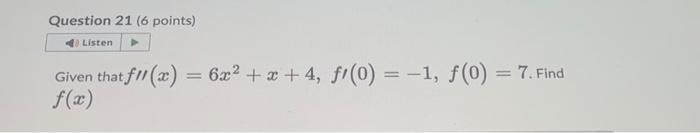 Solved Suppose that g is a continuous function, | Chegg.com