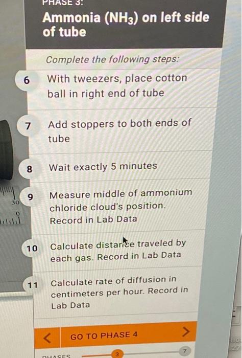 Solved Lab Data How to measure distance and calculate | Chegg.com