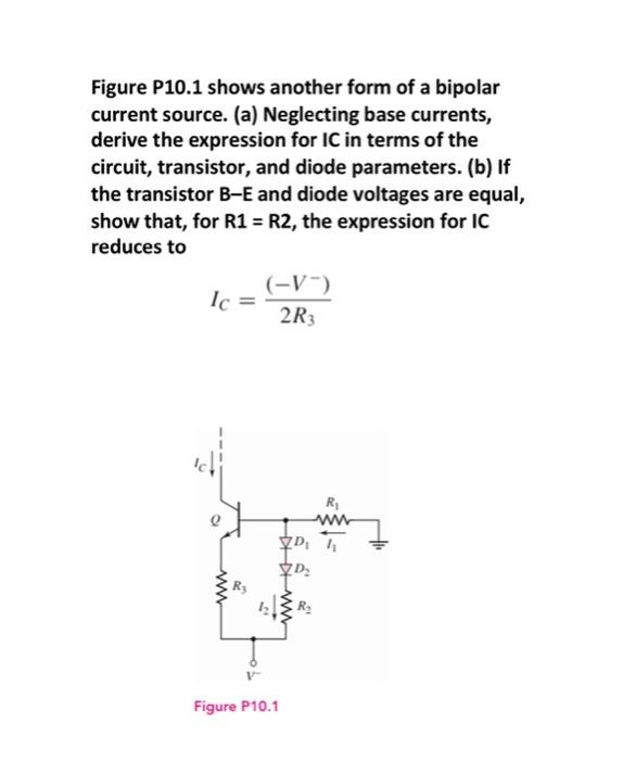 Solved Figure P10.1 shows another form of a bipolar current | Chegg.com