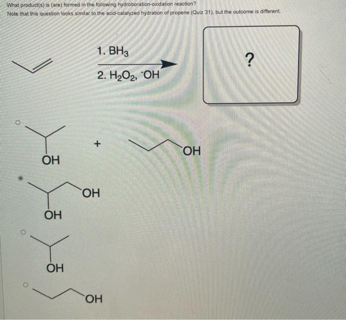 Solved What Product S Is Are Formed In The Following