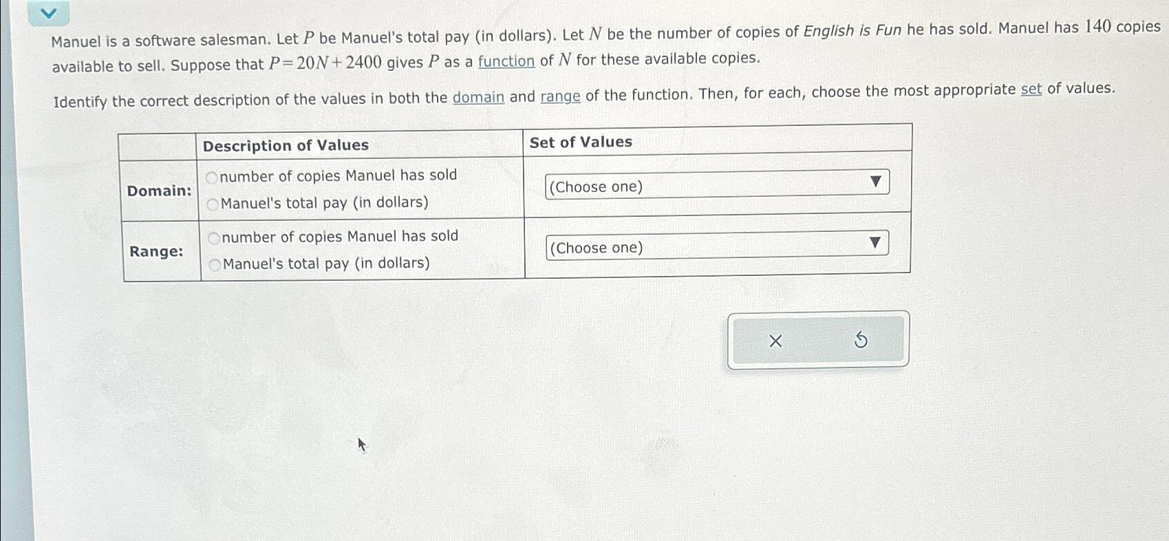Solved Manuel is a software salesman. Let P ﻿be Manuel's | Chegg.com