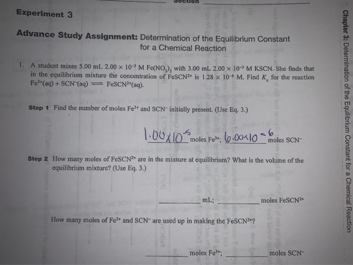 Solved Experiment 3 Advance Study Assignment: Determination | Chegg.com