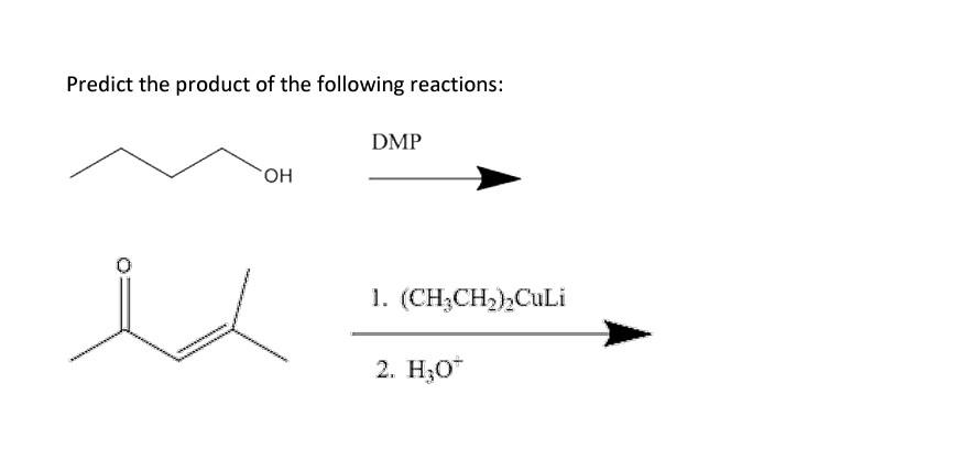 Solved Predict the product of the following reactions: | Chegg.com