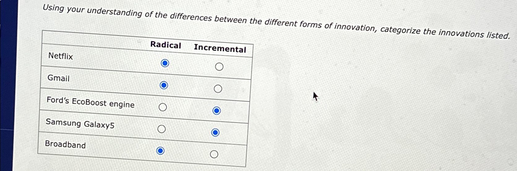 Solved Using your understanding of the differences between | Chegg.com