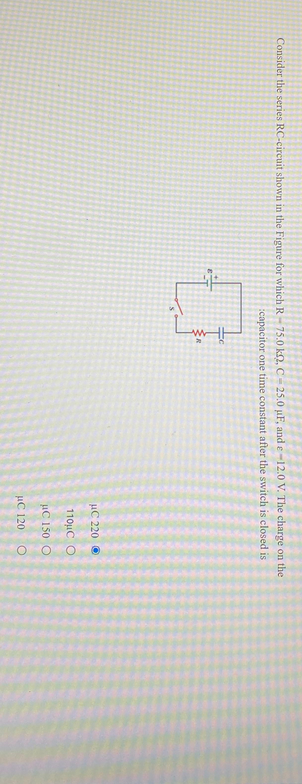 Solved Consider the series RC-circuit shown in the Figure | Chegg.com