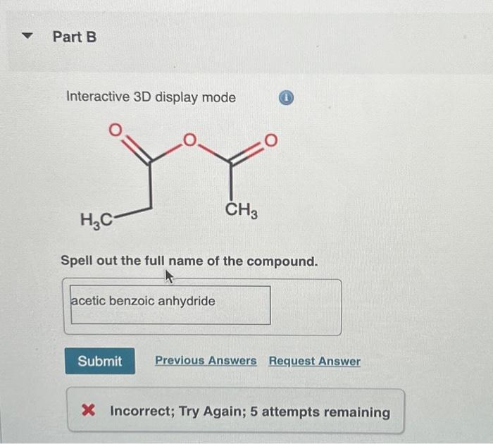 Solved Interactive 3D display mode Spell out the full name | Chegg.com