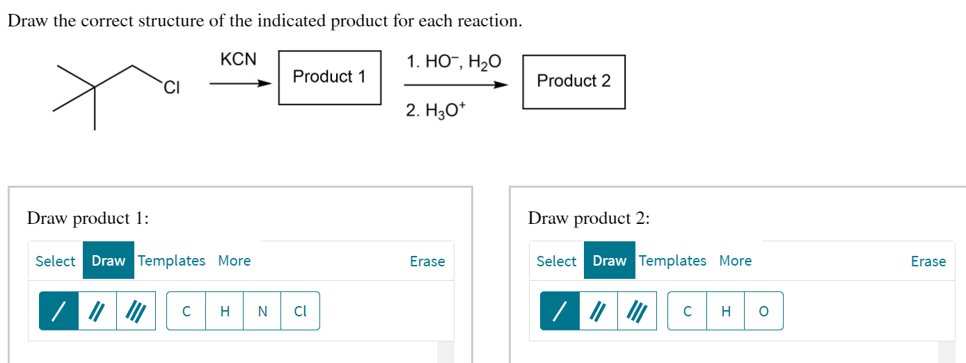 Solved Draw the correct structure of the indicated product | Chegg.com