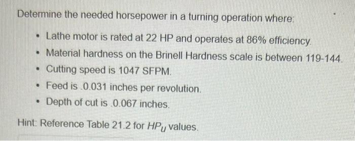 Solved in this question, I need to figure out Hpu value | Chegg.com