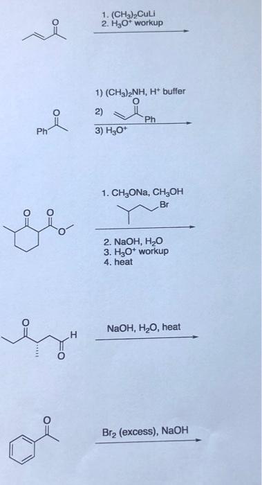 Solved 1. (CH3)2Culi 2. HgOt workup vi 1) (CH3)2NH, H+ | Chegg.com
