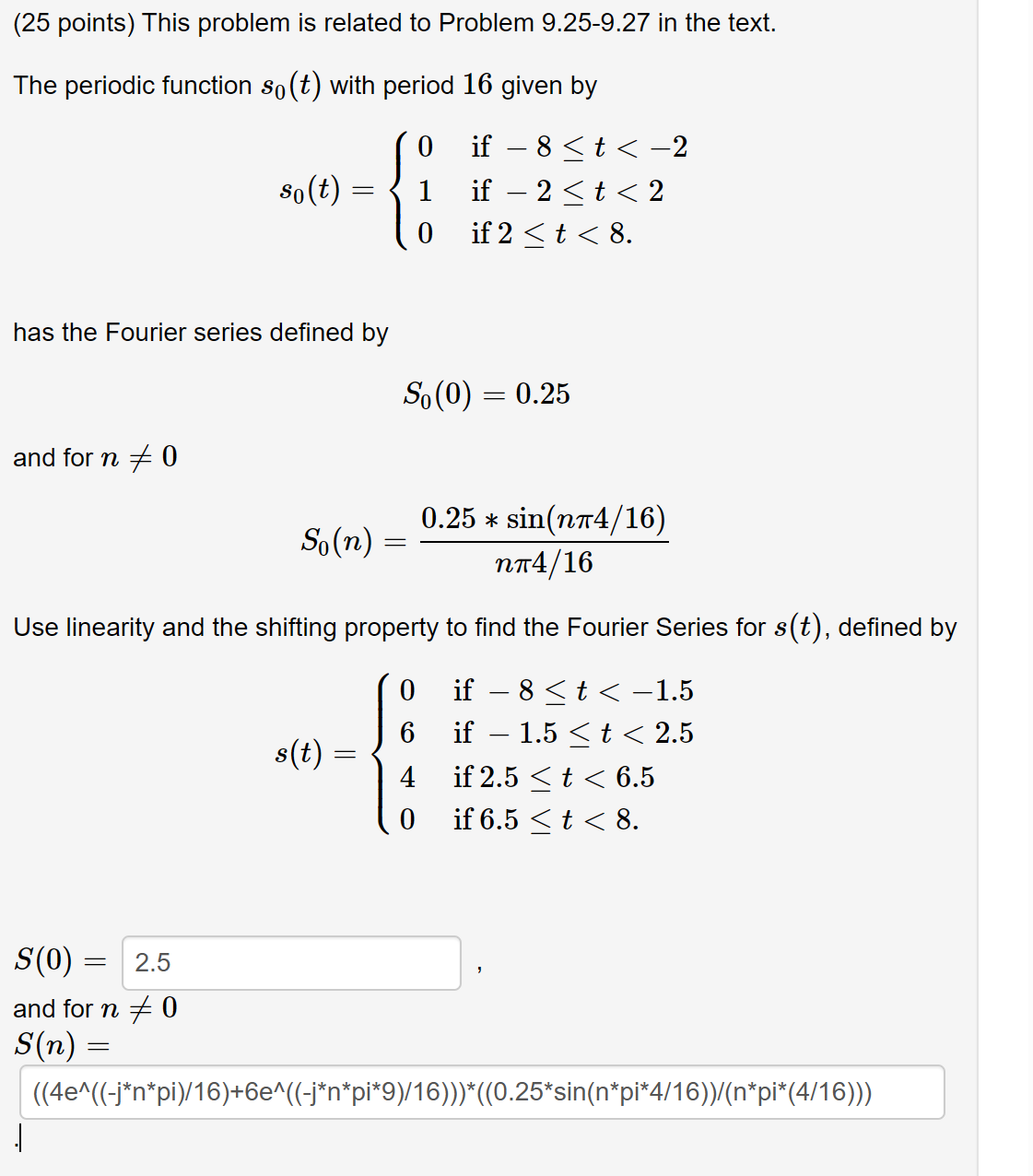 Solved Please Solve Part B Of This Problem S 0 2 5 ï Is Chegg