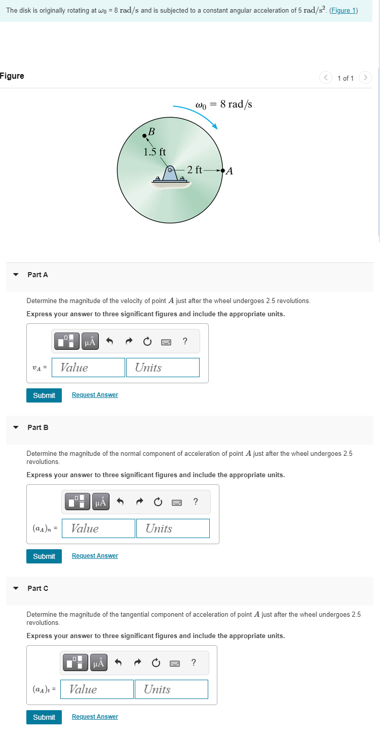 Solved FigurePart ADetermine the magnitude of the velocity | Chegg.com