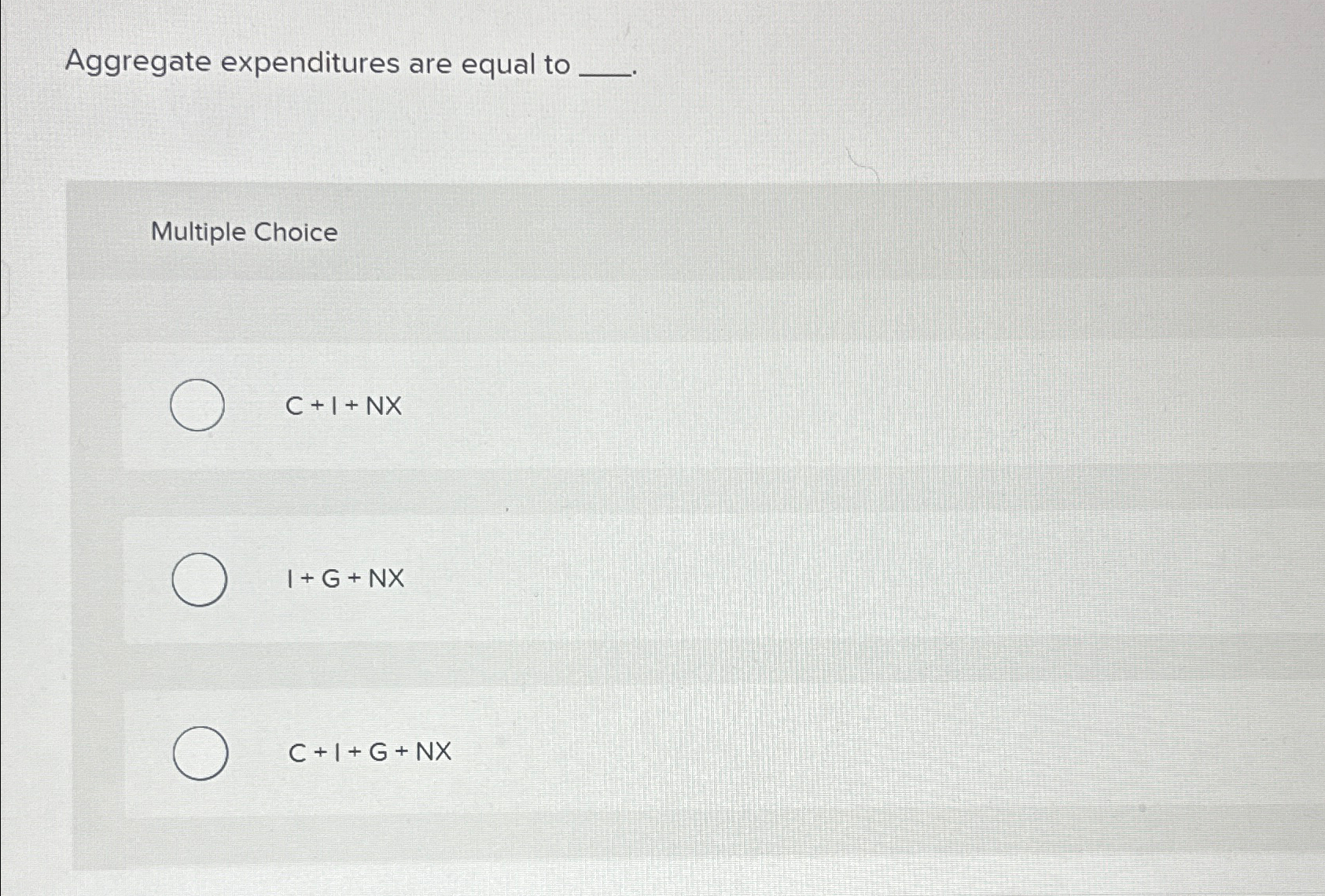 Solved Aggregate expenditures are equal toMultiple | Chegg.com