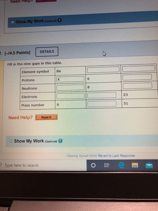 Solved Need he Show My Work (Optional 2. [-14.5 Points) | Chegg.com