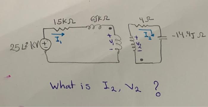 Solved What is I2,V2 ? | Chegg.com