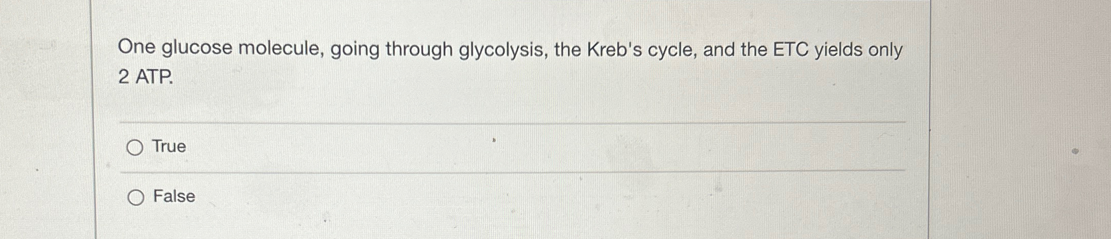 Solved One glucose molecule, going through glycolysis, the | Chegg.com