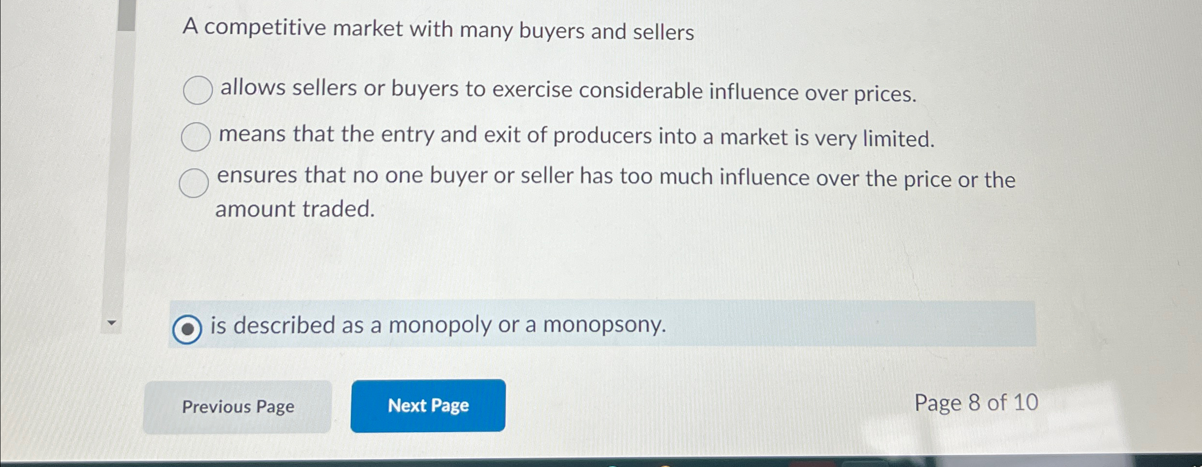 Solved A competitive market with many buyers and | Chegg.com