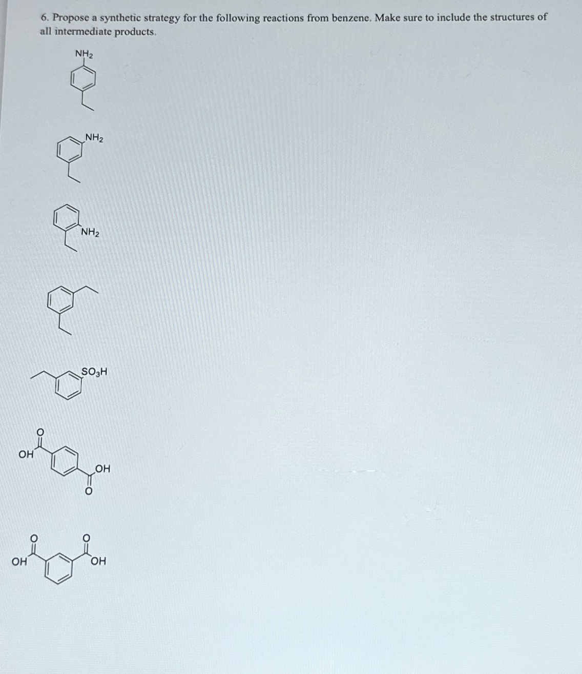Solved Propose a synthetic strategy for the following | Chegg.com