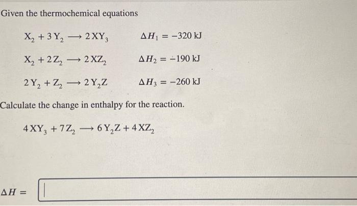 Solved Given the thermochemical equations | Chegg.com