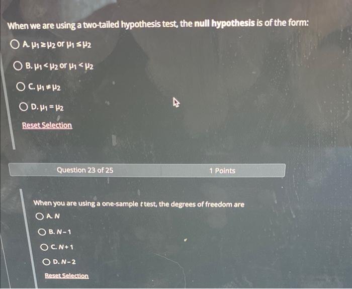 Solved When We Are Using A Two Tailed Hypothesis Test The 5736