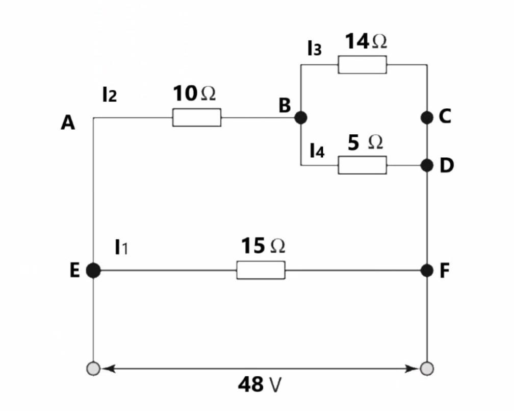 Solved A) The current through the 15 ohm resistor I1 B) The | Chegg.com