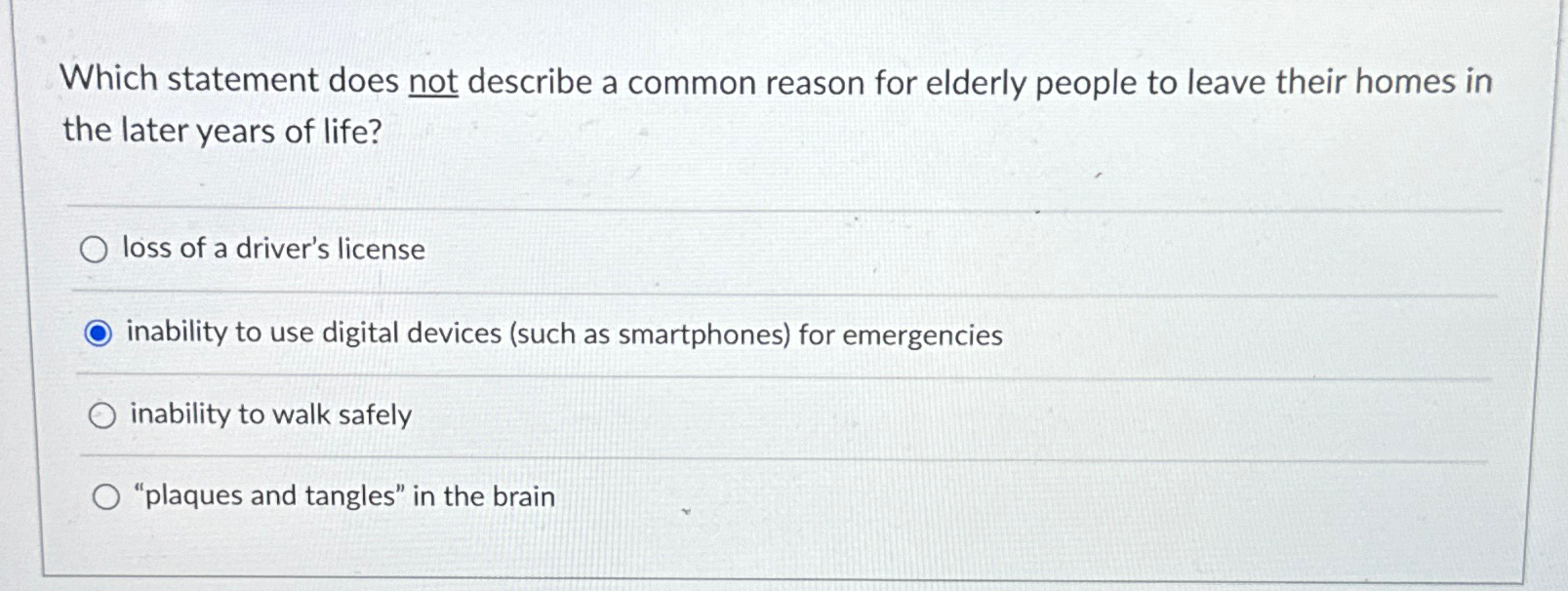 Solved Which statement does not describe a common reason for | Chegg.com