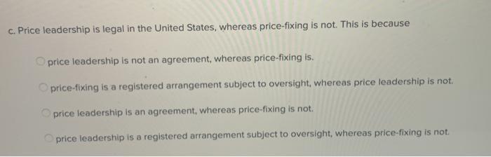 Solved a. Price collusion might occur in oligopolistic | Chegg.com