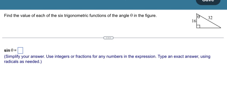 Solved Find the value of each of the six trigonometric | Chegg.com