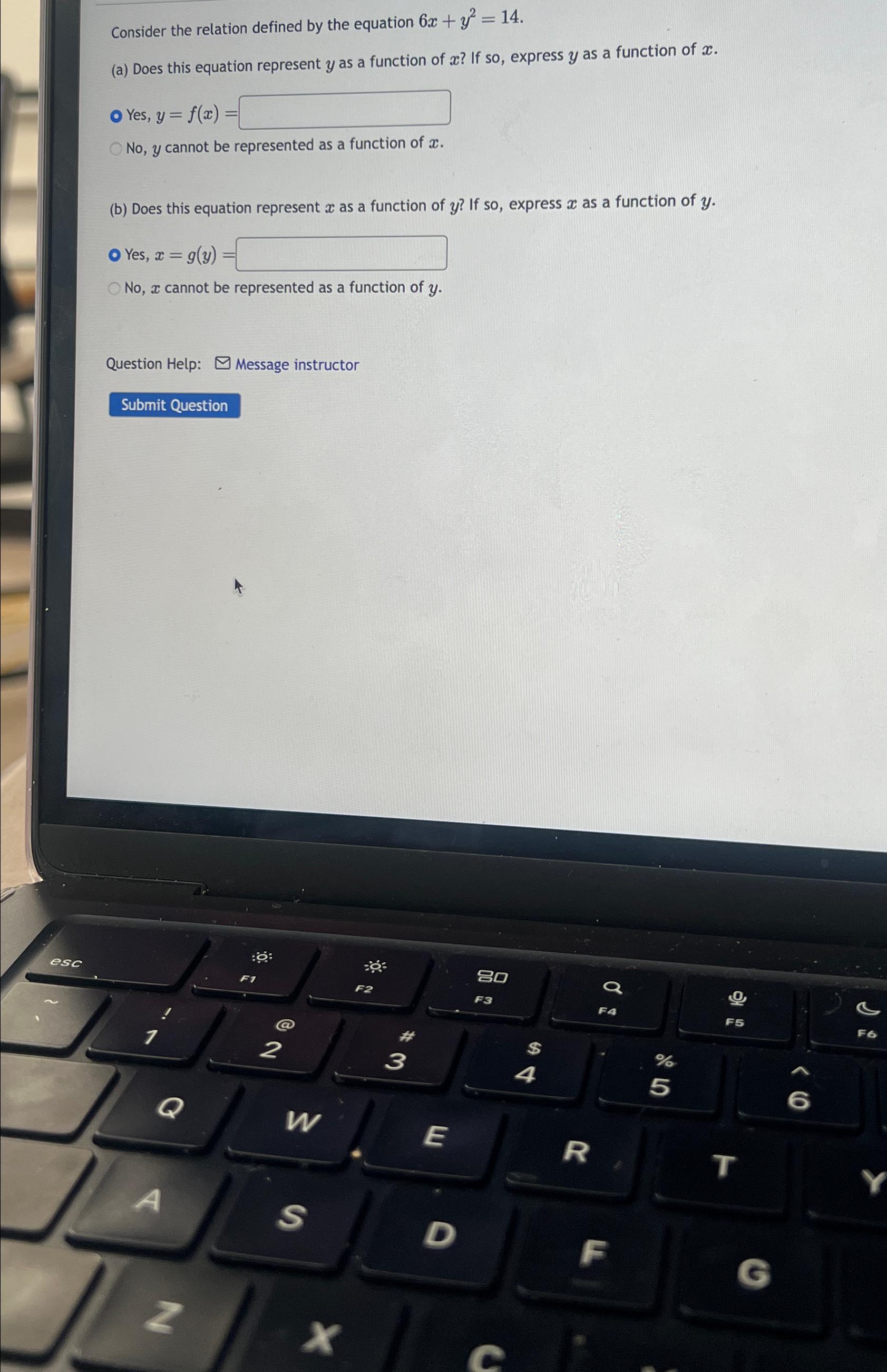 Solved Consider the relation defined by the equation | Chegg.com