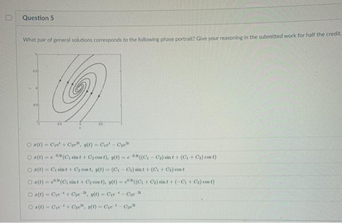 Solved On the following question give clear reasoning of why | Chegg.com