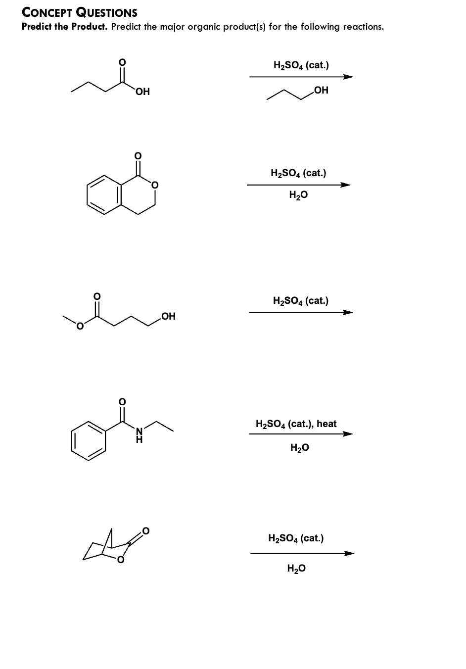 Solved Concept QuestionsPredict the Product. Predict the | Chegg.com