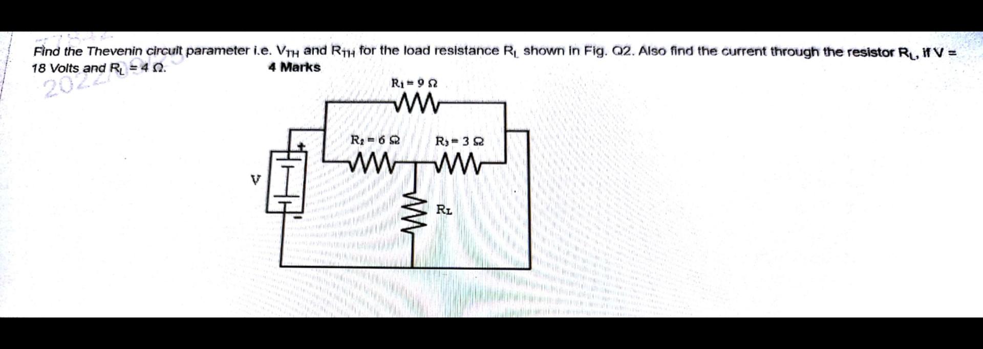 Find the Thevenin circuit parameter i.e. VTH and RTHi | Chegg.com