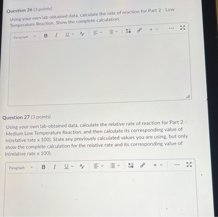 EXP. 4 CHEMICAL KINETICS TEDTA | Chegg.com