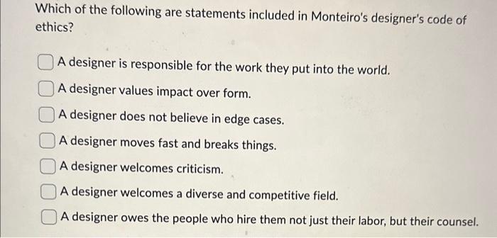 Solved Which of the following are statements included in | Chegg.com