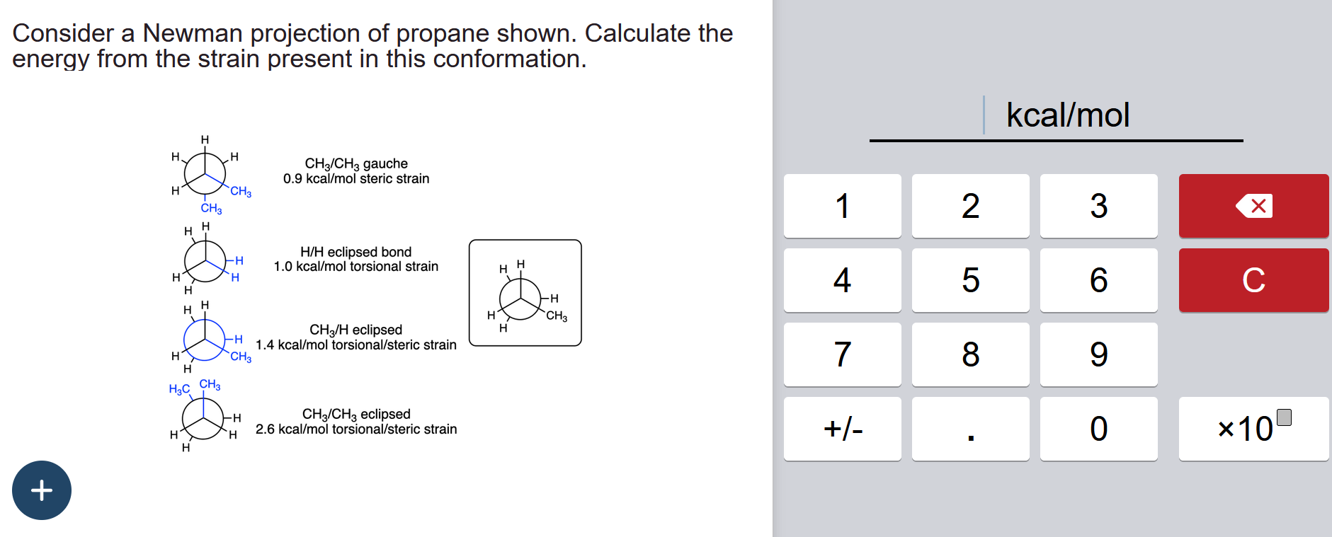 Solved Consider a Newman projection of propane shown. | Chegg.com