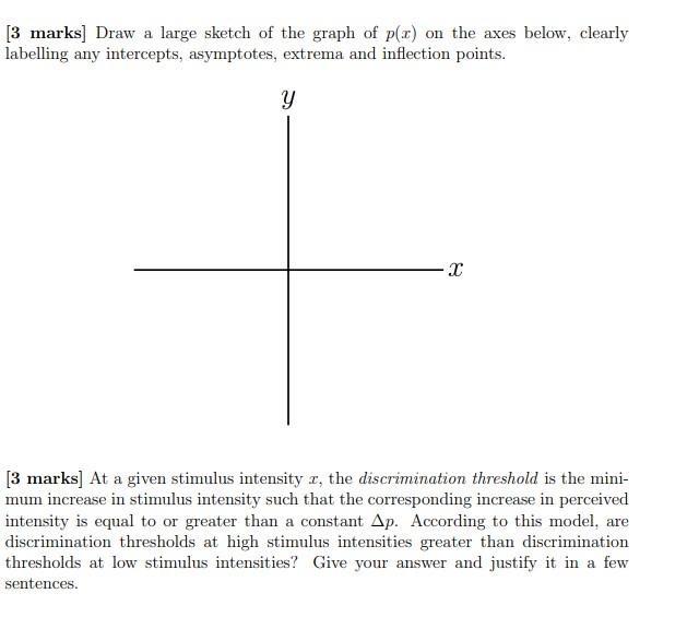 Solved fechner's law describes the relationship between | Chegg.com